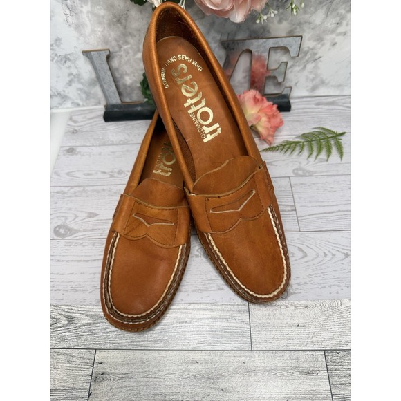 Trotters | Shoes | Vintage 7s Old Maine Trotters Usa Camel Brown ...